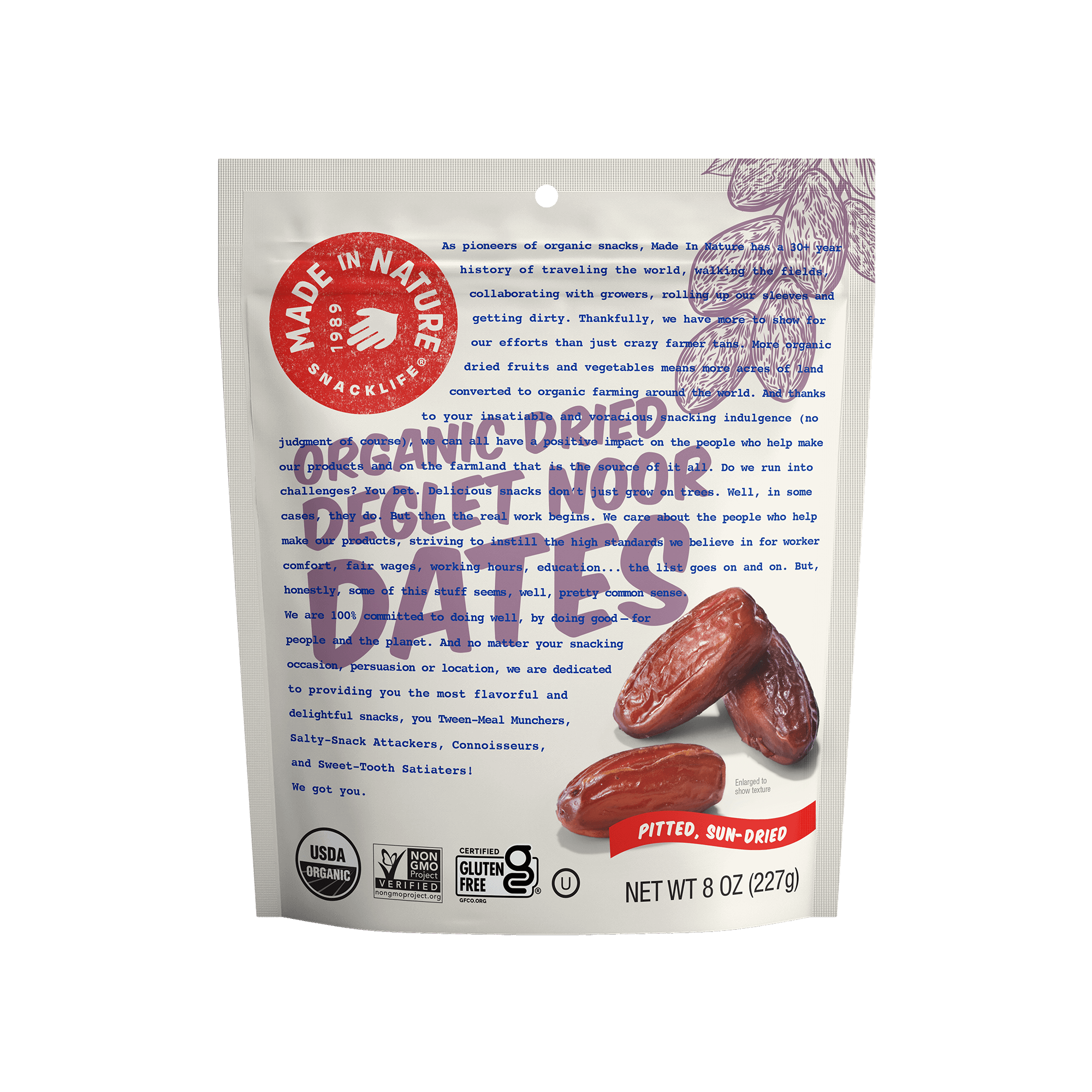 Buy Dried Deglet Noor Dates: Organic Snacks – Made In Nature